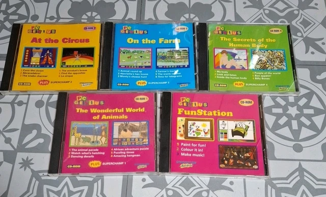 PC GENIUS BUNDLE Windows CD-ROM Kids Educational Games £10.80 - PicClick UK