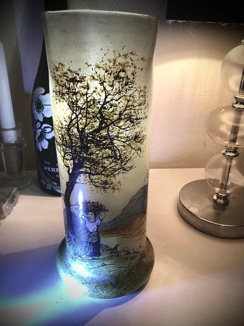 FRANÇOIS-THÉODORE LEGRAS (1839-1916).GRAND vase legras 26 cms parfait ...