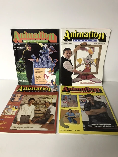 LOT MAGAZINE VINTAGE Animation 90s Tim Burton comme neuf animé roger ...