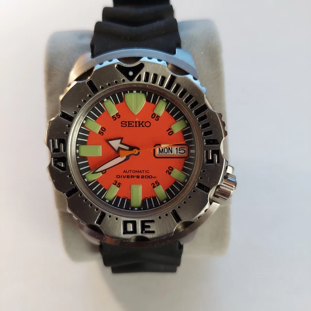 SEIKO ORANGE MONSTER Dive Watch - Modified $250.00 - PicClick CA