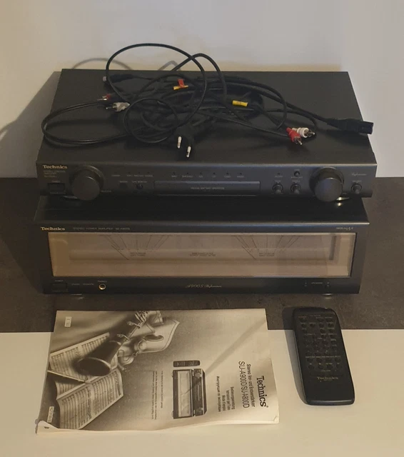AMPLIFICATEUR PUISSANCE TECHNICS SE-A900S + pré-amplificateur Technics ...