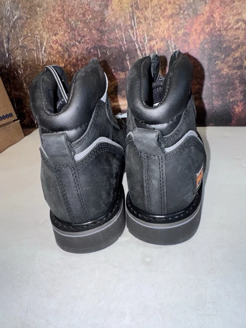 NEW TIMBERLAND PRO 6" Pit Boss Steel Toe Black Work Boots Mens Sz 8.5 M ...