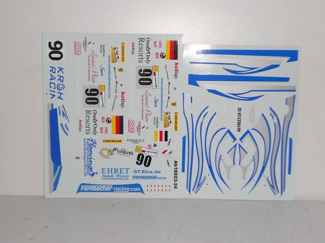 DECAL FERRARI F430 Gt2 24H Le Mans 2008 #90 Bbr 1/18 Cod Ab18023 EUR 12 ...