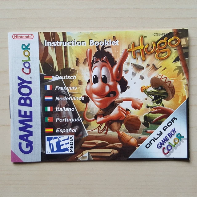 HUGO SPIELANLEITUNG ANLEITUNG Booklet Nintendo Gameboy Color EUR 4,95 ...