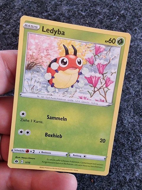 MCDONALDS POKEMON LEDYBA 1/15 Card Express Combat Trading Card 2022 ...