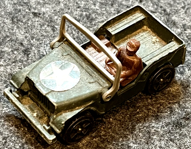 VINTAGE CORGI WHIZZWHEELS Green Willys Jeep Military Vehicle Made In Gt ...