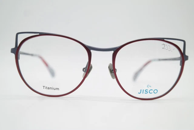 BRILLE JISCO ISA Titanium Kupfer Grau Oval Brillengestell eyeglasses ...