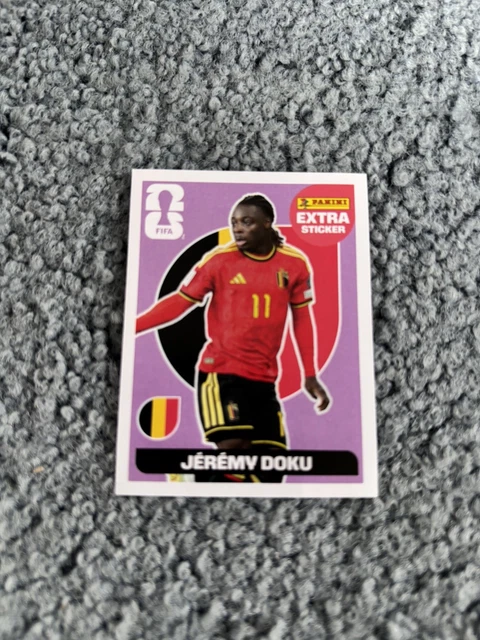 RARE JEREMY DOKU PURPLE Panini FIFA World Cup 2026 Sticker £16.15 ...