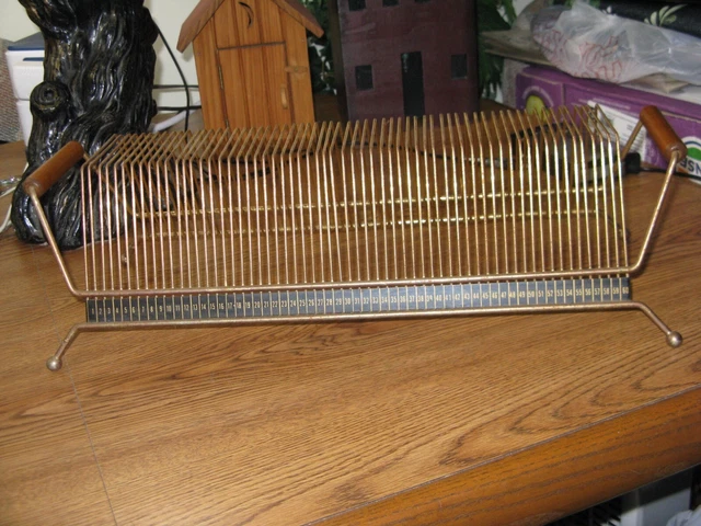 VINTAGE MCM 1960'S VINYL RECORD WIRE RACK STORAGE HOLDER WITH WOOD ...