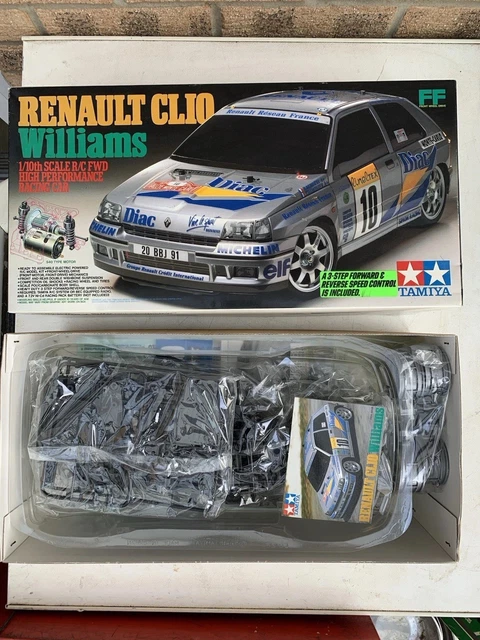 RARE VINTAGE TAMIYA Renault Clio Williams / 1.8 16 V Model Rc Car Radio ...