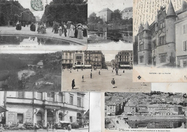 LOT DE 36 cartes postales anciennes de la ville de Poitiers. 60 EUR 8 ...