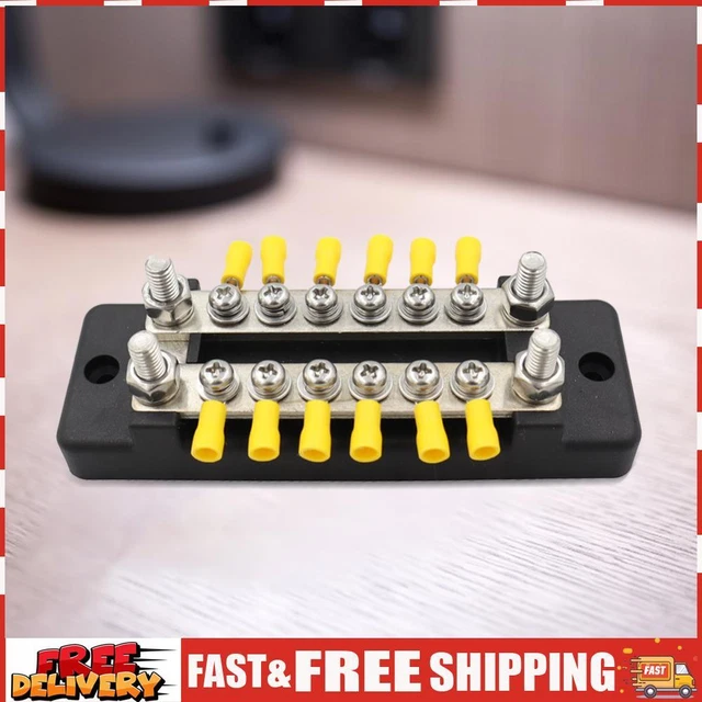 BUSBAR 12-48V MCB Connector Fire Prevention Bus Bar Connector Dustproof ...