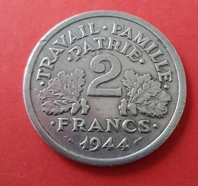 MONNAIE DE 2 Francs De 1944 C Bazor Aluminium EUR 2,50 - PicClick FR