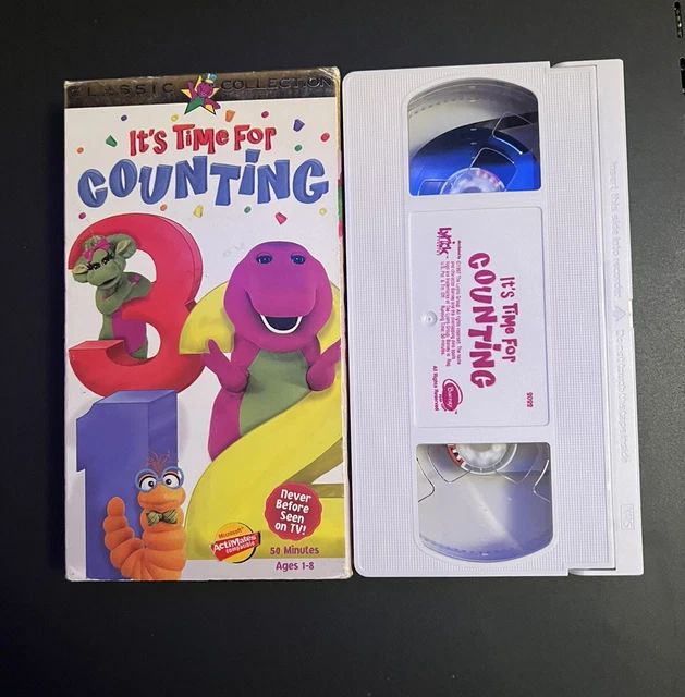 BARNEY: IT’S TIME For Counting | 1998 VHS Tape | Classic Collection $4. ...