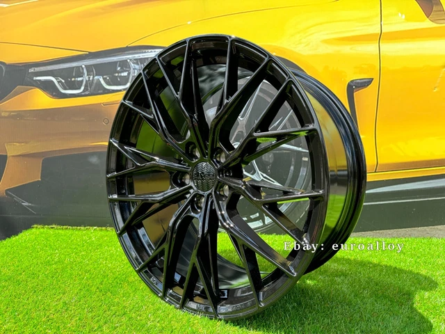 4 X HX042 19 inch 5x112 HAXER black Concave Wheels For AUDI MERCEDES VW ...