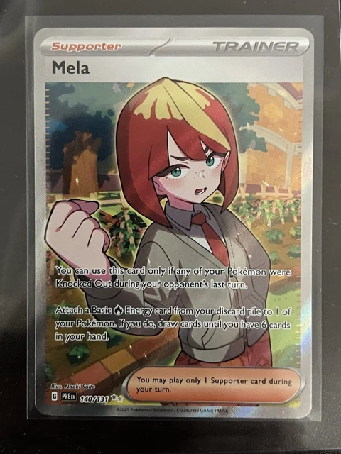 MELA 140/131 PRISMATIC Evolutions - Full Art Pokémon Card - NM/Mint £6. ...