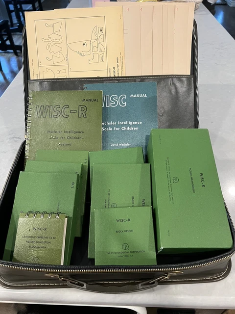 1974 WISC-R VINTAGE Wechsler Intelligence Scale For Children- Revised ...