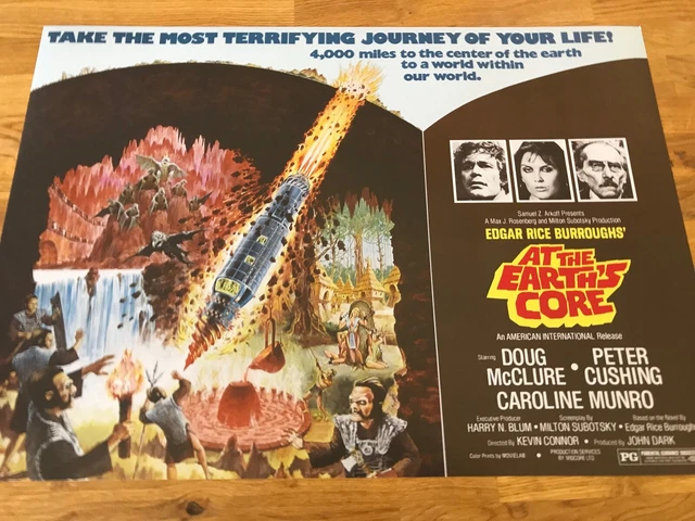 MOVIE POSTER AT the Earth's Core 420mm x 594mm (A2) EUR 4,71 - PicClick IT