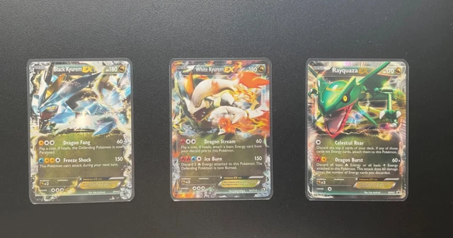 CARTES POKÉMON TYPE dragon EX Kyurem Noir et Blanc et Rayquaza 🐲 en ...