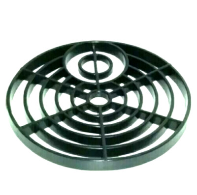 ROUND DRAIN COVER Gully Grid Grate Drainage Downpipe Black Plastic 6 ...