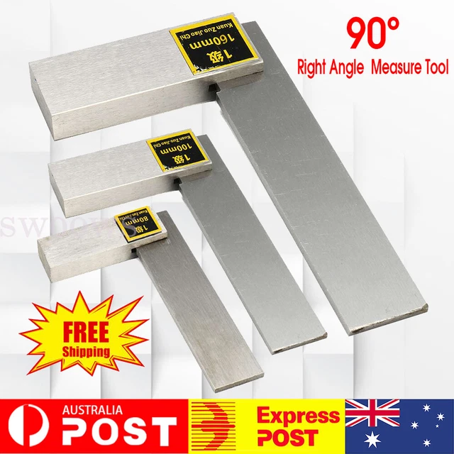RIGHT ANGLE ENGINEER Set Square 90º Precision Ground Steel Hardened ...