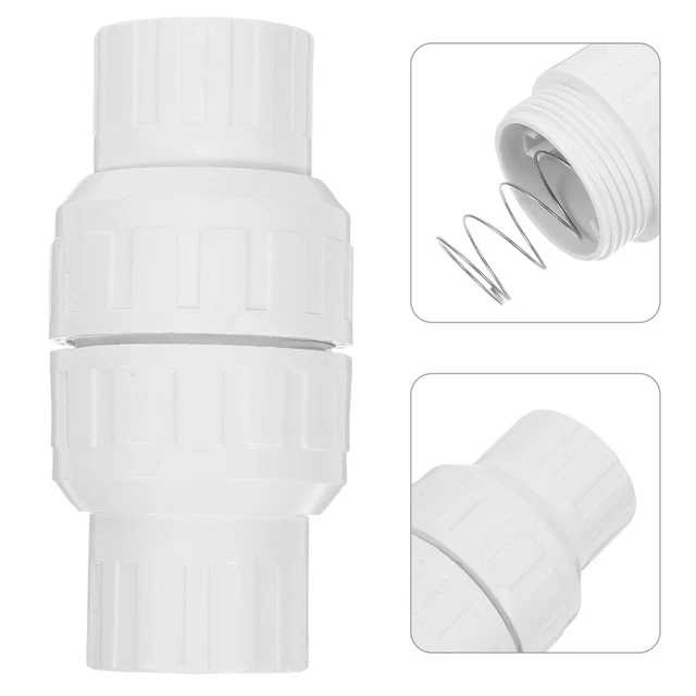 PVC INLINE CHECK Valve Water Pipe Fitting Check Valve Backflow ...