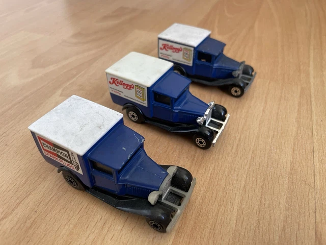 KELLOGS CORNFLAKES 1979 Matchbox Delivery Van Model A Ford X 3 Kellogs ...