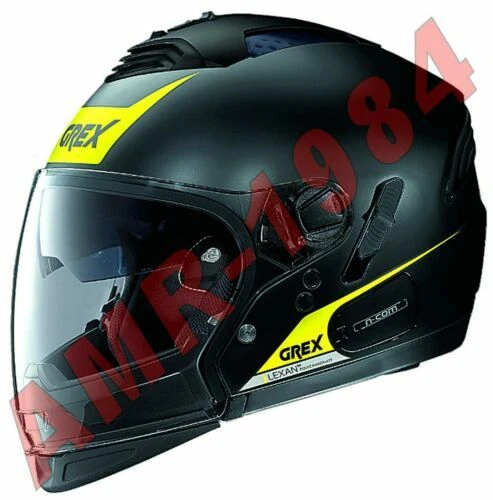 CASQUE NOLAN GREX G4.2 Pro Vivid N-Com Air Noir Mat Jaune À 33 Taille ...