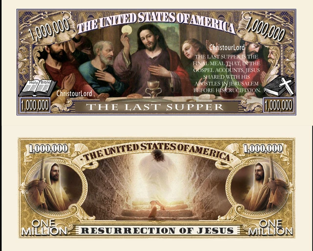 OUR LAST SUPPER JESUS DOLLAR BILL (2 Bills) £1.70 - PicClick UK