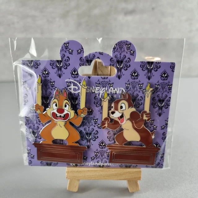 DISNEYLAND PARIS EXCLUSIVE Phantom Manor Chip & Dale 2 Pin Pack Trading ...