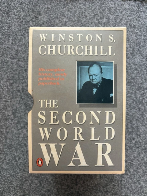 VINTAGE 1985 WINSTON Churchill The Second World War WW2 Complete Edition Bookset £30.00 ...