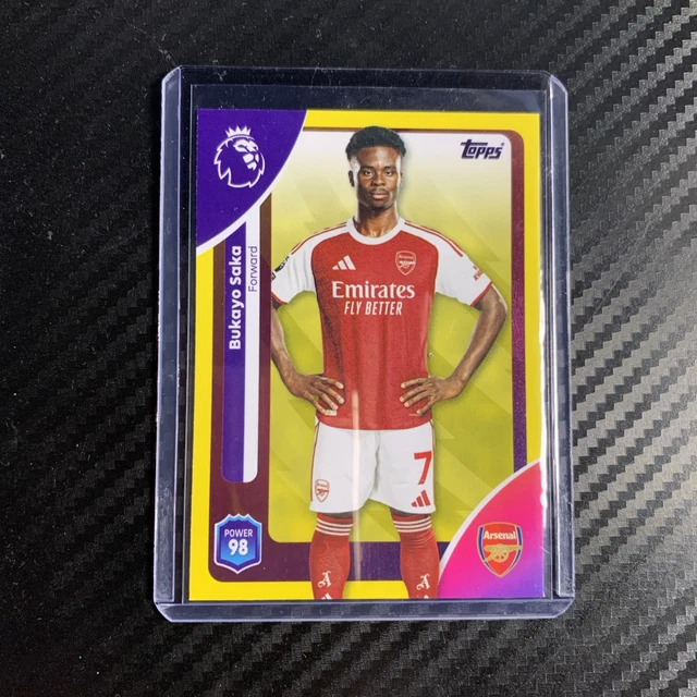 TOPPS PREMIER LEAGUE 2025/26 - Bukayo Saka - Yellow Parallel - Arsenal ...