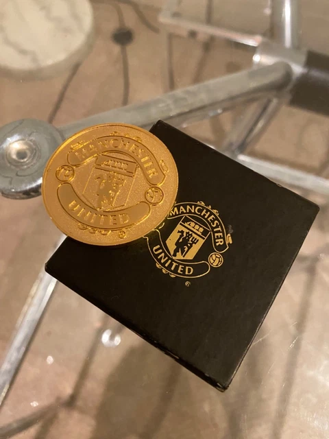 MANCHESTER UNITED COIN Memorabilia Souvenir 50th Anniversary Busby ...