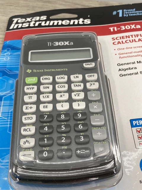 TEXAS INSTRUMENTS TI-30XA Scientific Calculator For Math Algebra ...