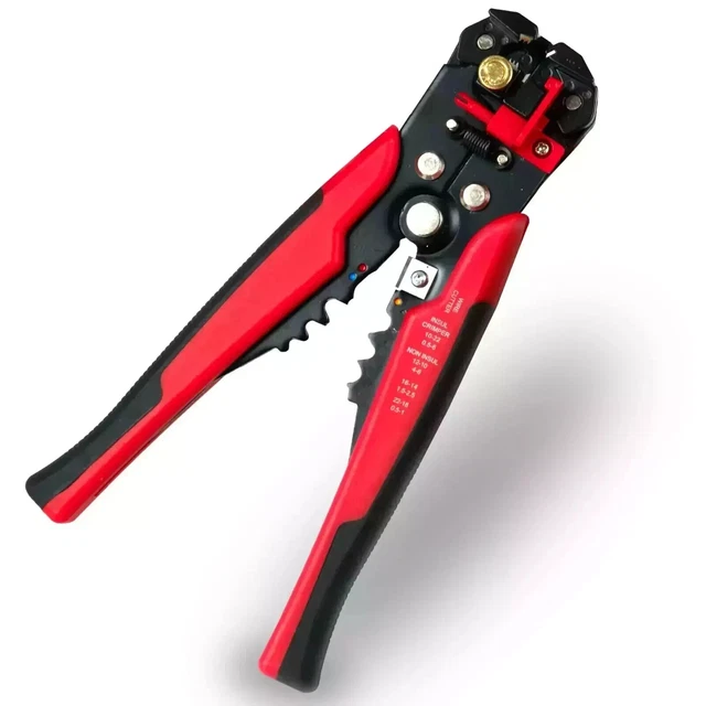 SELF-ADJUSTABLE AUTOMATIC CABLE Wire Crimper Crimping Tool Stripper ...