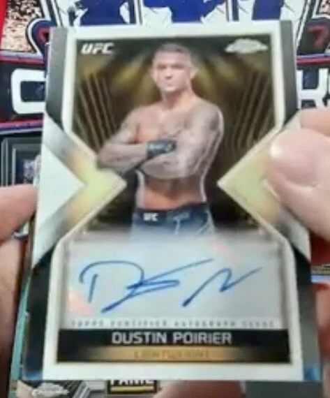 AUTOGRAPHES DUSTIN « The Diamond » Poirier - 2024 Topps Chrome UFC Main ...