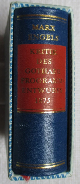MARX / ENGELS, "Kritik des Gothaer Programmentwurfs 1875", DDR Minibuch ...