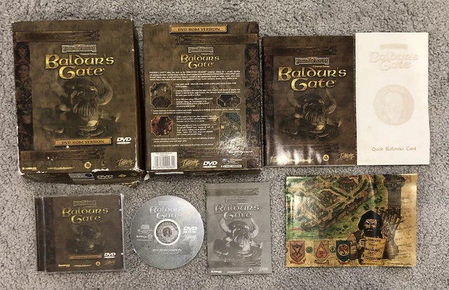 FORGOTTEN REALMS BALDURS Gate DVD ROM Version Big Box PC Game £12.99 ...