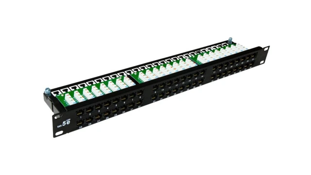 PANEL DE CONEXIÓN OPTIMUM UTP cat.5e 48 puertos LSA 1U PK033 /T2DE EUR ...