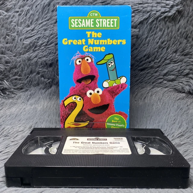 SESAME STREET - The Great Numbers Game VHS 1998 Classic Cartoon Movie ...