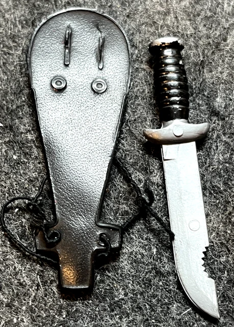 VINTAGE ORIGINAL HASBRO Action Man Knife & Sheath Very Good Condition For Age £4.99 - PicClick UK