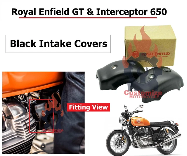 ROYAL ENFIELD &INTERCEPTOR 650 & Continental GT 650" Black "Intake ...