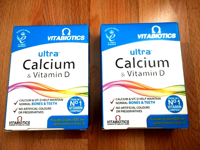 2 X ULTRA Calcium with Vitamin D - 30 Tabs Strong Bone Support Heath ...