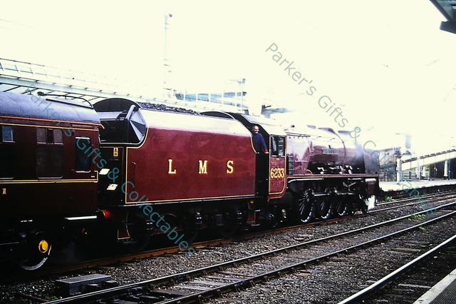 RAILWAY SLIDE TRAIN Slide 35mm Locomotive No 6233 The Royal Scot (B6) £ ...