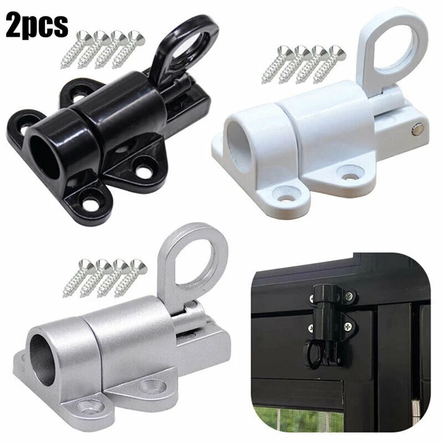SELF CLOSING LATCH Bolt Hatch Lock Catch 2 Sets Aluminium Alloy Ceiling ...