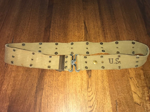 WW2 US ARMY Airborne web belt 1943 dated 41” long £68.32 - PicClick UK