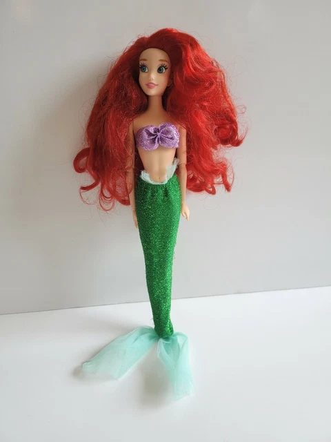 DISNEY ARIEL THE Little Mermaid Doll, Articulated Arms, Dress, Shoes ...