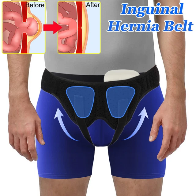 REMOVABLE MENS INGUINAL Groin Hernia Support Belt Abdominal Groin Truss ...