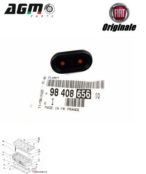 VANNE T TE CYLINDRE Anti-retour Original Fiat Ulysse Ducato Scudo ...