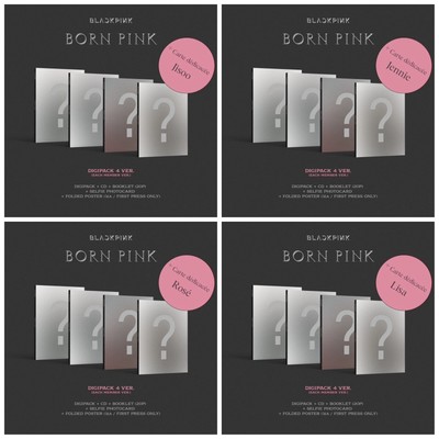 SIGNED BLACKPINK BORN pink DIGIPACK CD ALBUM jisoo rose jennie lisa ...